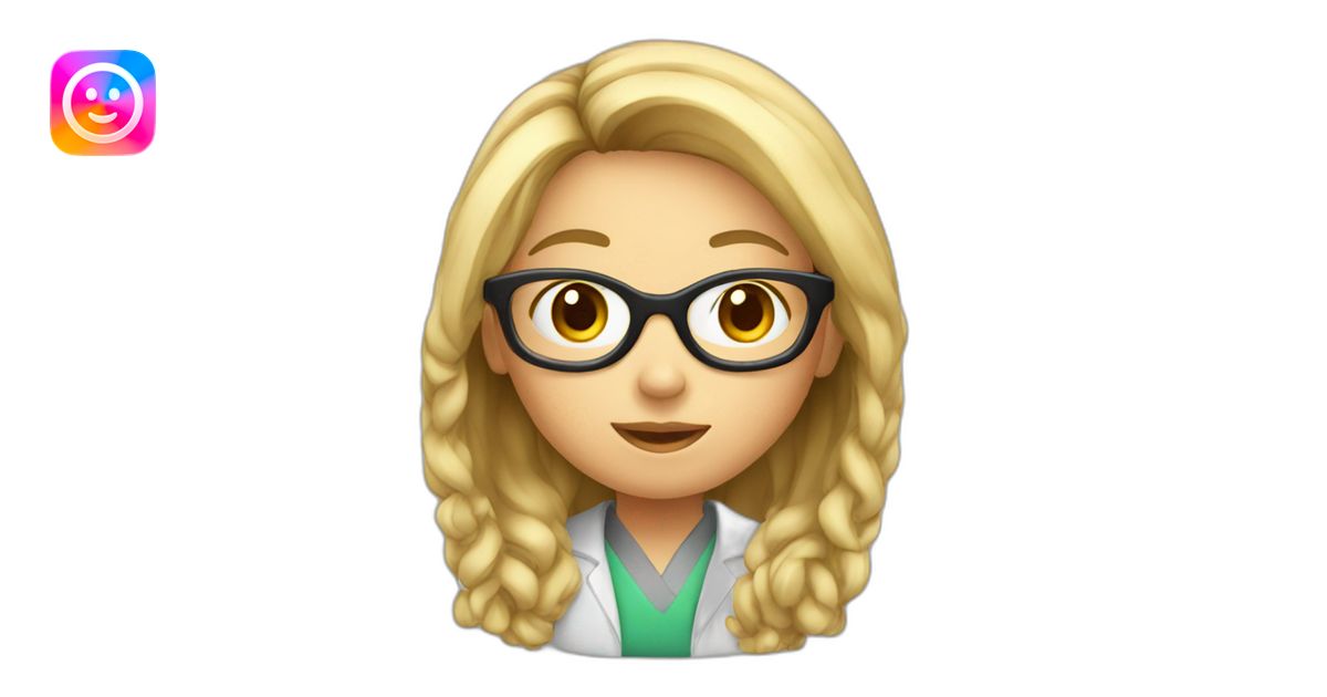 Researcher girl emoji | AI Emoji Generator