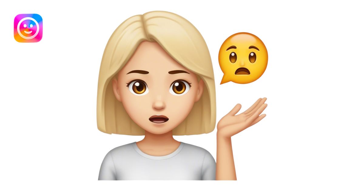 Girl Debating emoji | AI Emoji Generator