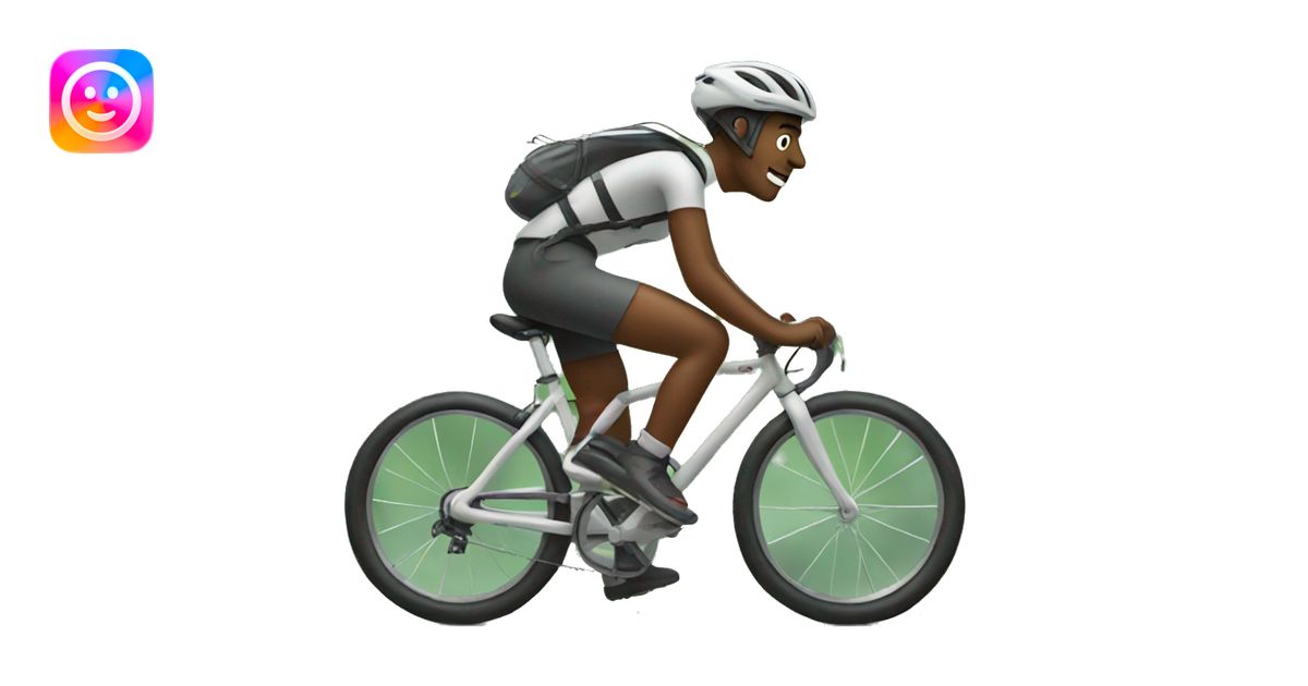 Biking outside emoji | AI Emoji Generator