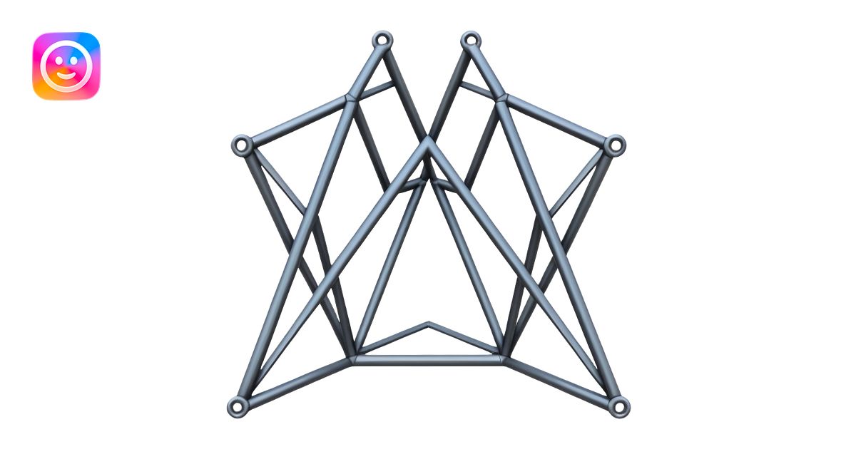 Metal truss frames emoji | AI Emoji Generator