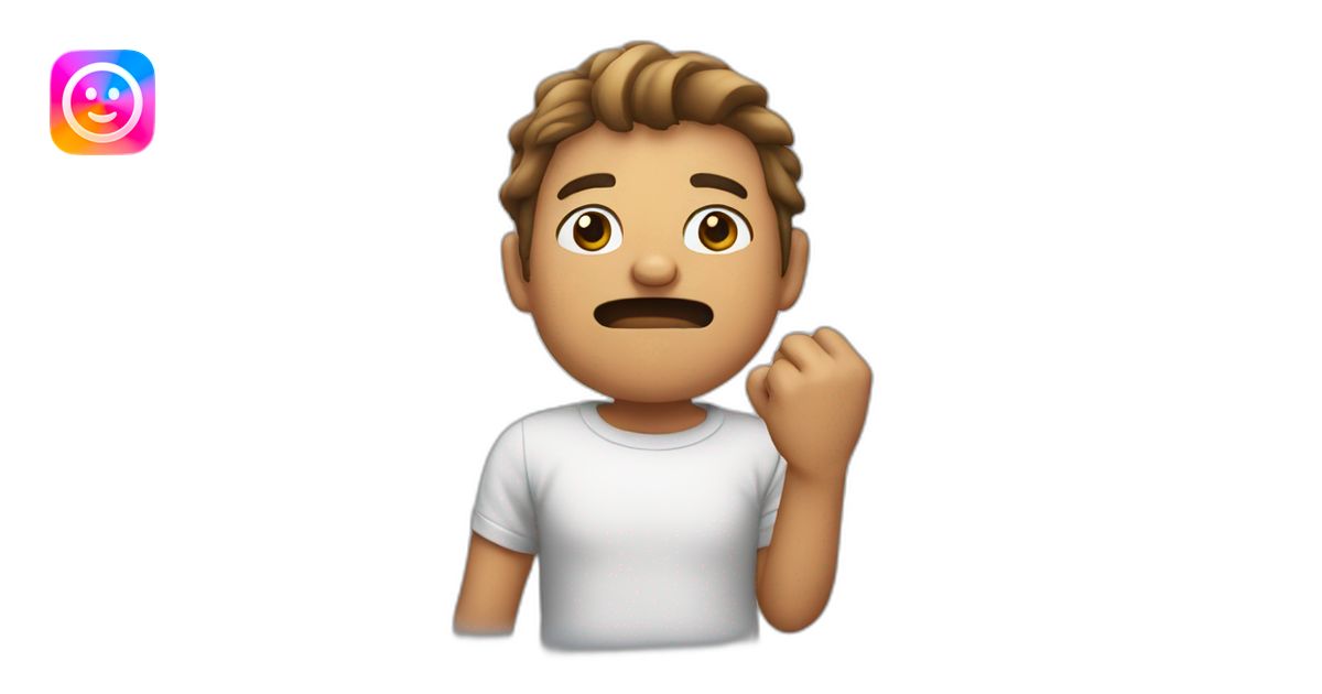 slapping own chest with both hands emoji | AI Emoji Generator
