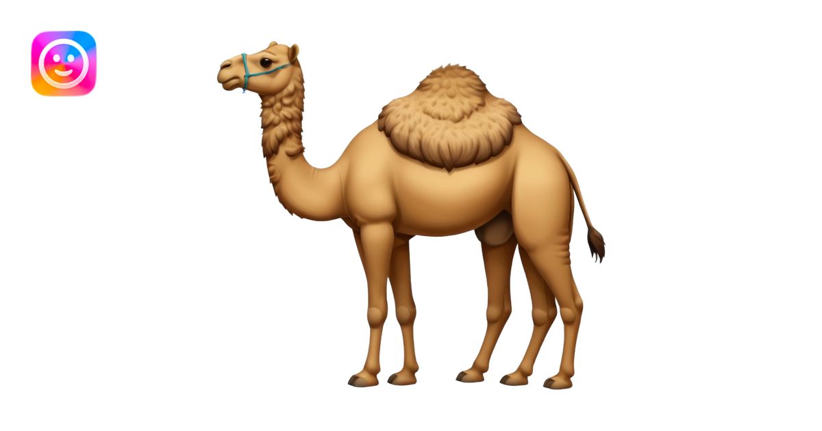 camel with 3 bumps on back emoji | AI Emoji Generator