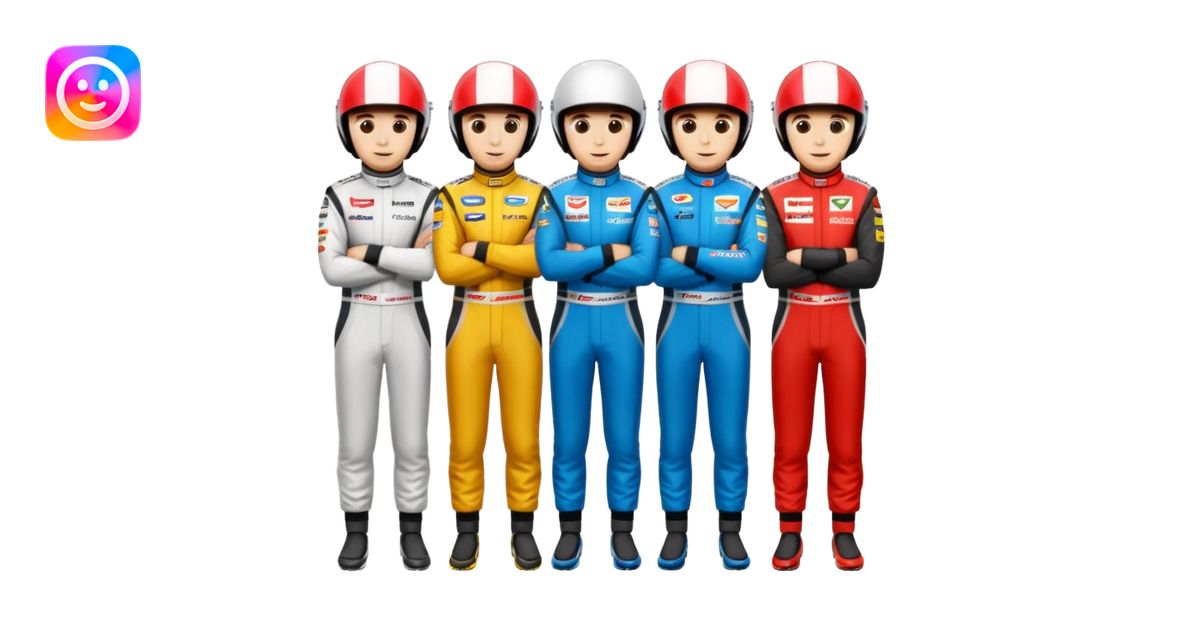 car racing drivers emoji | AI Emoji Generator