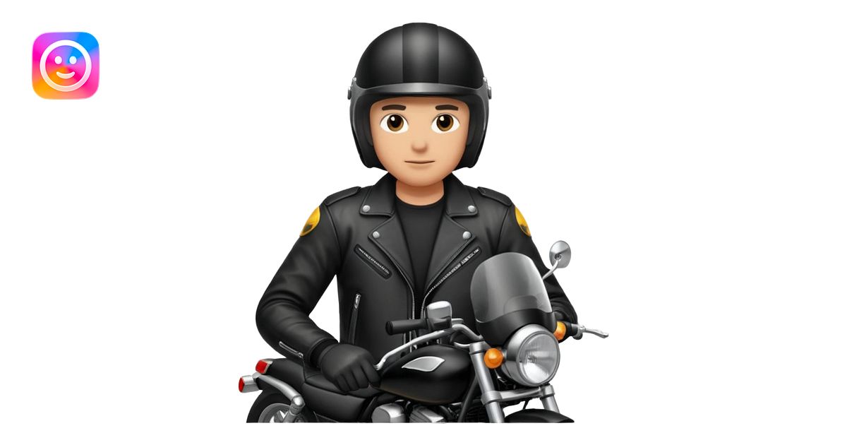 motobike rider emoji | AI Emoji Generator