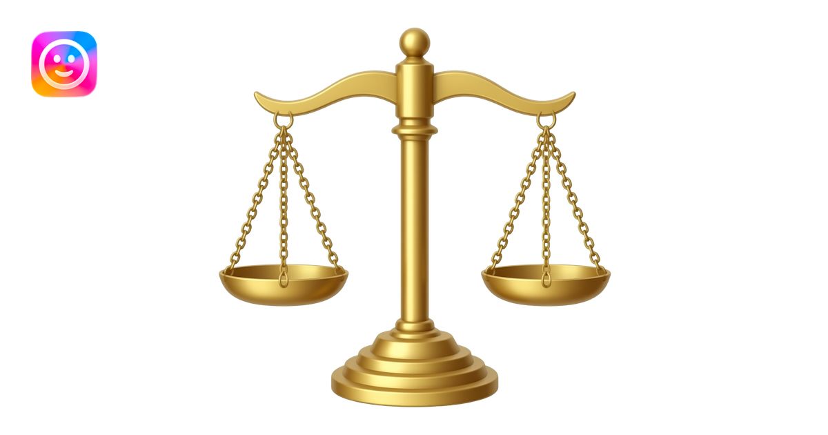 Court scales emoji | AI Emoji Generator