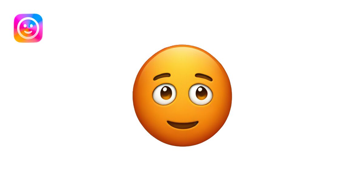 Big round orange emoji with meme face emoji | AI Emoji Generator