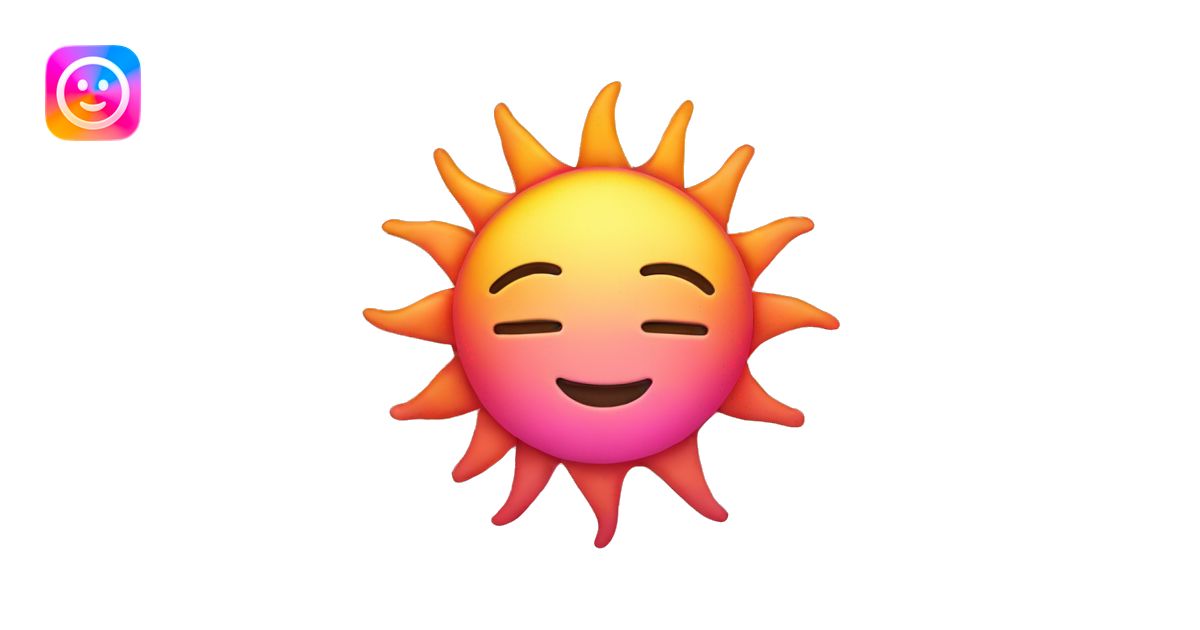 a sun that is halfway set, pink and orange, just the sun emoji | AI ...