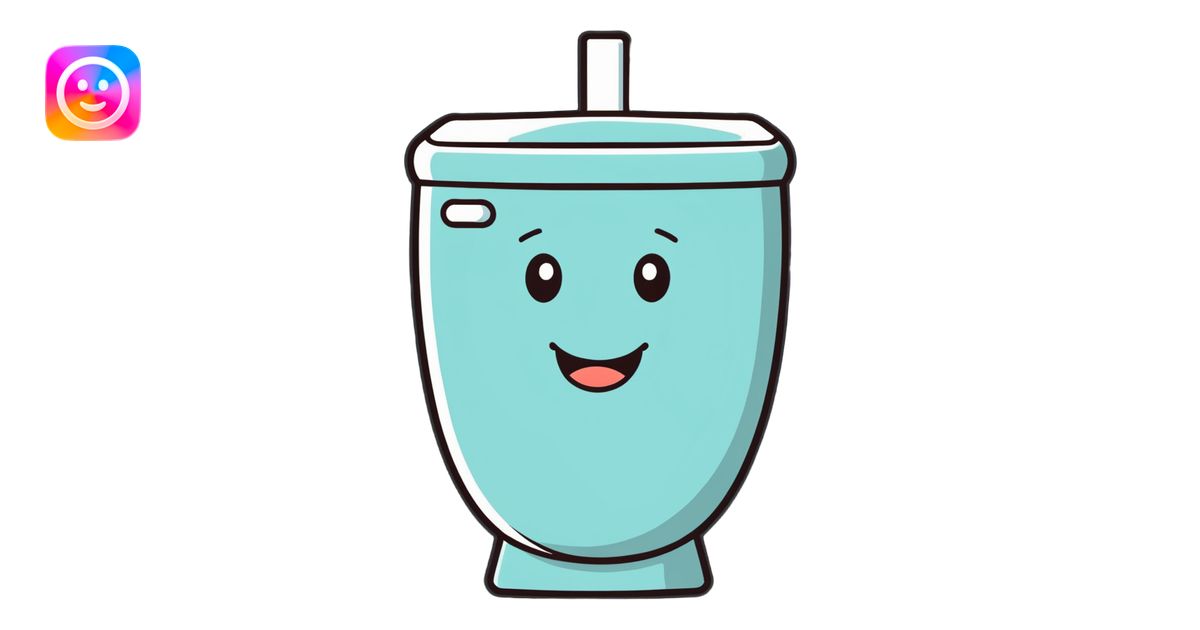 skibidi toilet character, winking, cartoon style image | AI Emoji Generator