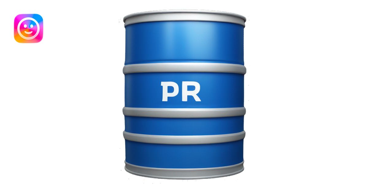 blue oil barrel emoji | AI Emoji Generator