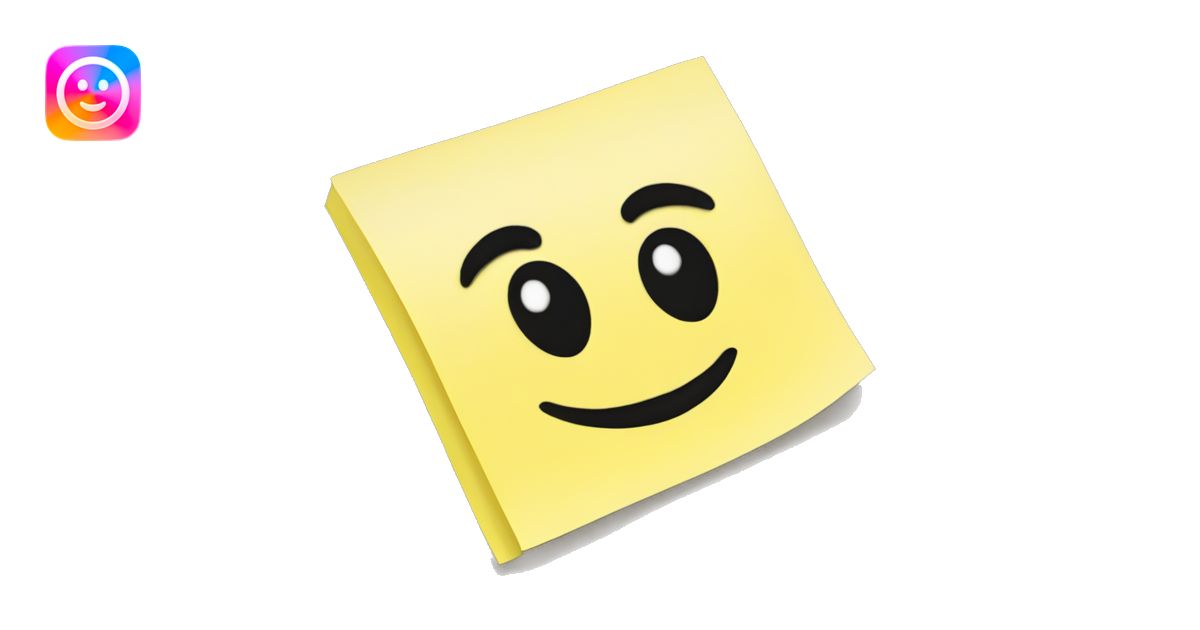 Post-it note emoji | AI Emoji Generator