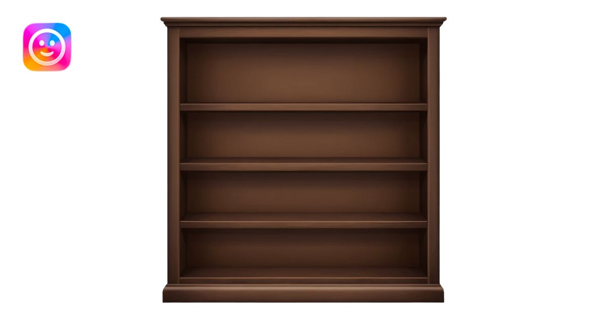 Bookcase emoji | AI Emoji Generator
