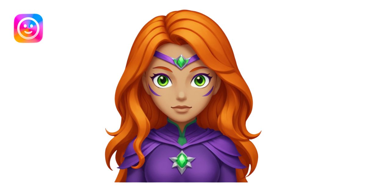 Starfire emoji | AI Emoji Generator