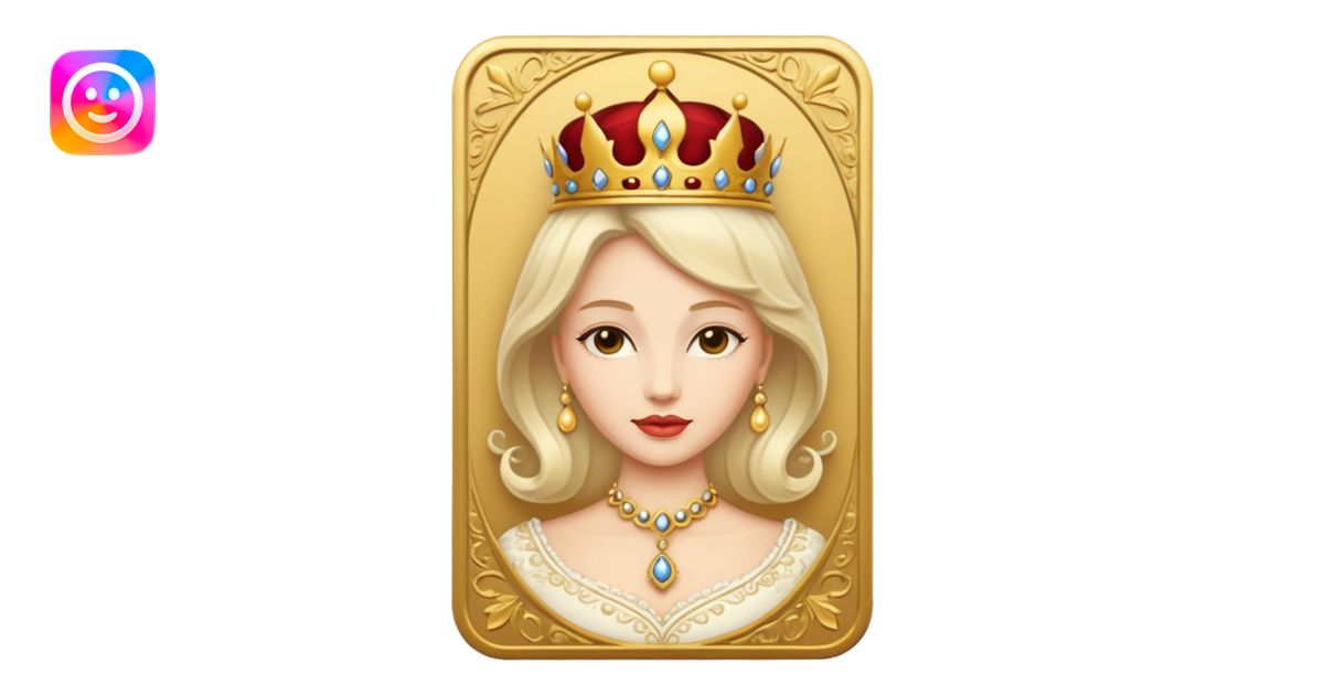 Queen Card emoji | AI Emoji Generator