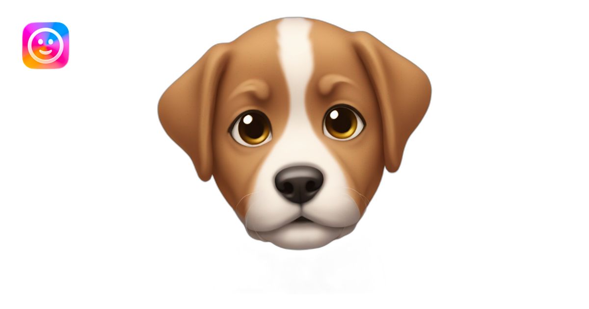 a puppy emoji | AI Emoji Generator
