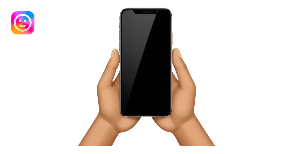 one hand showing iphone 17 pro with black screen frontal view, only ...