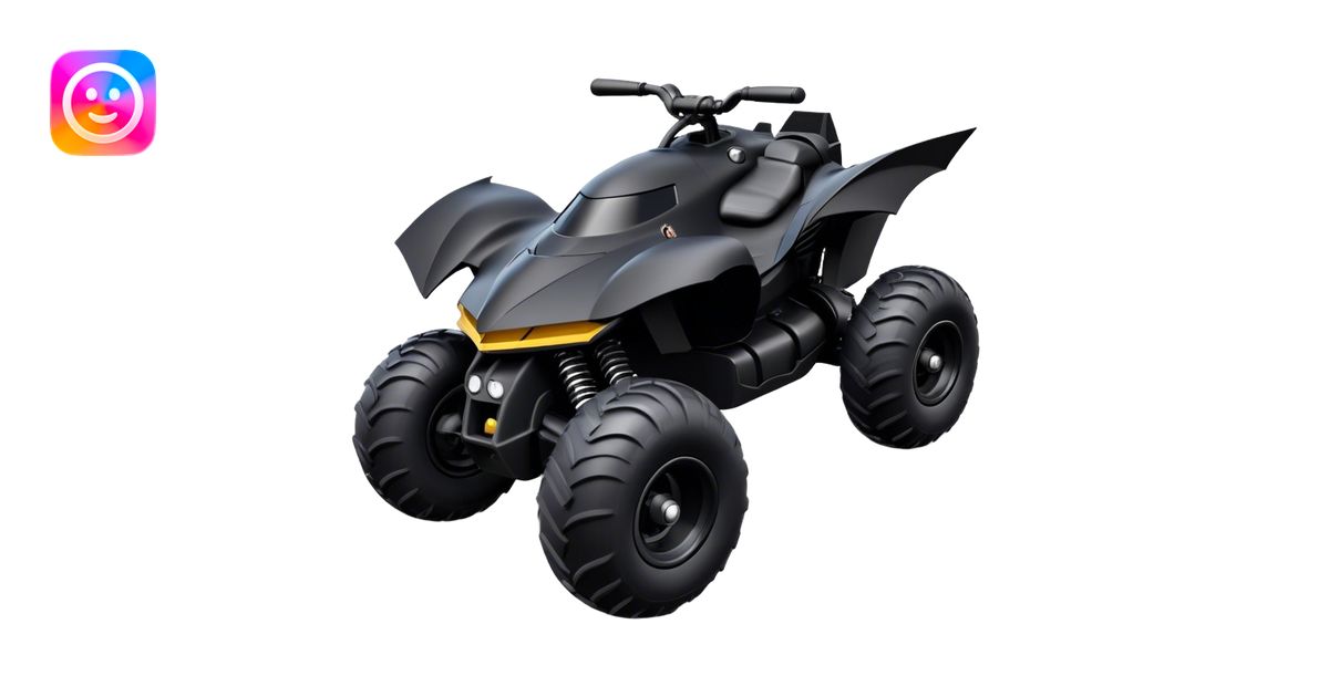 batmobile atv quad emoji | AI Emoji Generator