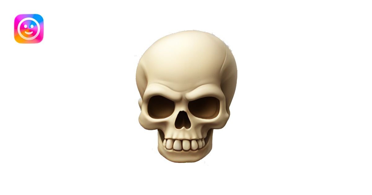 Skull with an explosion on its head emoji | AI Emoji Generator