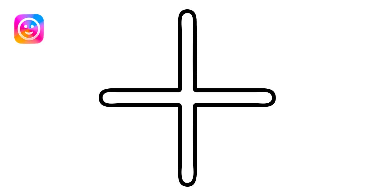 minimalist plus icon, thin black outline, no fill icon | AI Emoji Generator