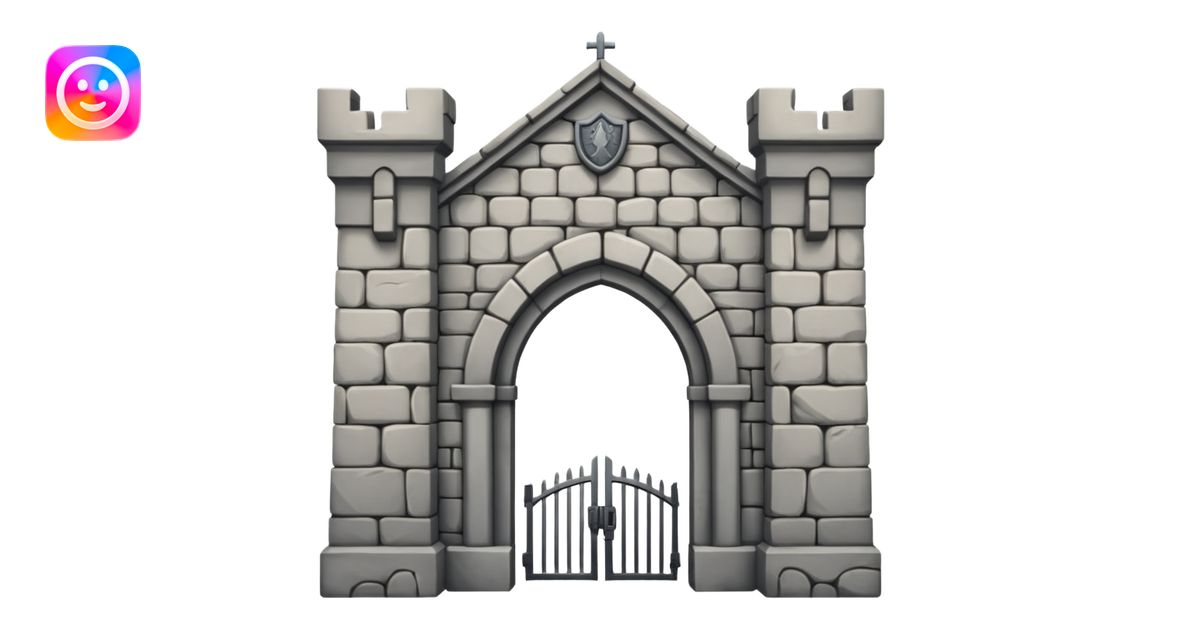 Castle Gate emoji | AI Emoji Generator