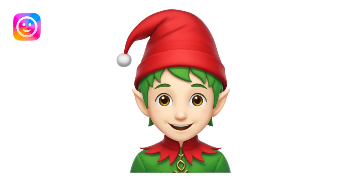 christmas elf emoji | AI Emoji Generator