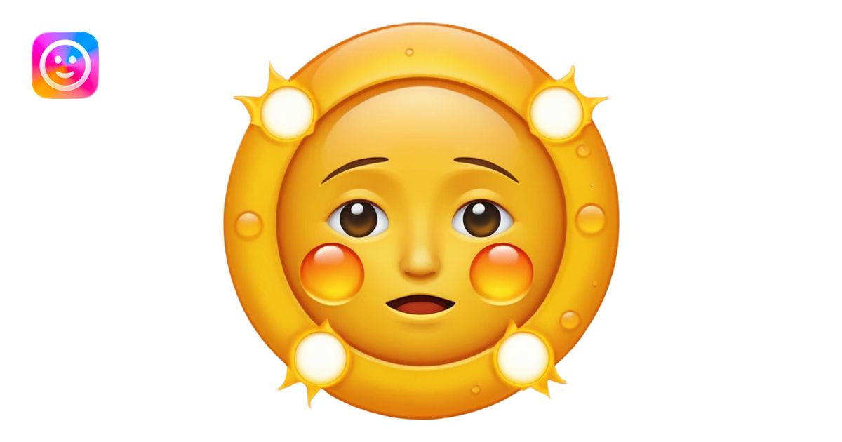 moon in front of the sun (in an eclipse) with classic emoji tear ...