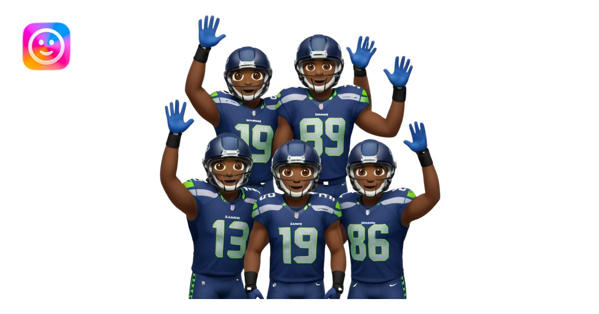 Seahawks celebrating emoji | AI Emoji Generator