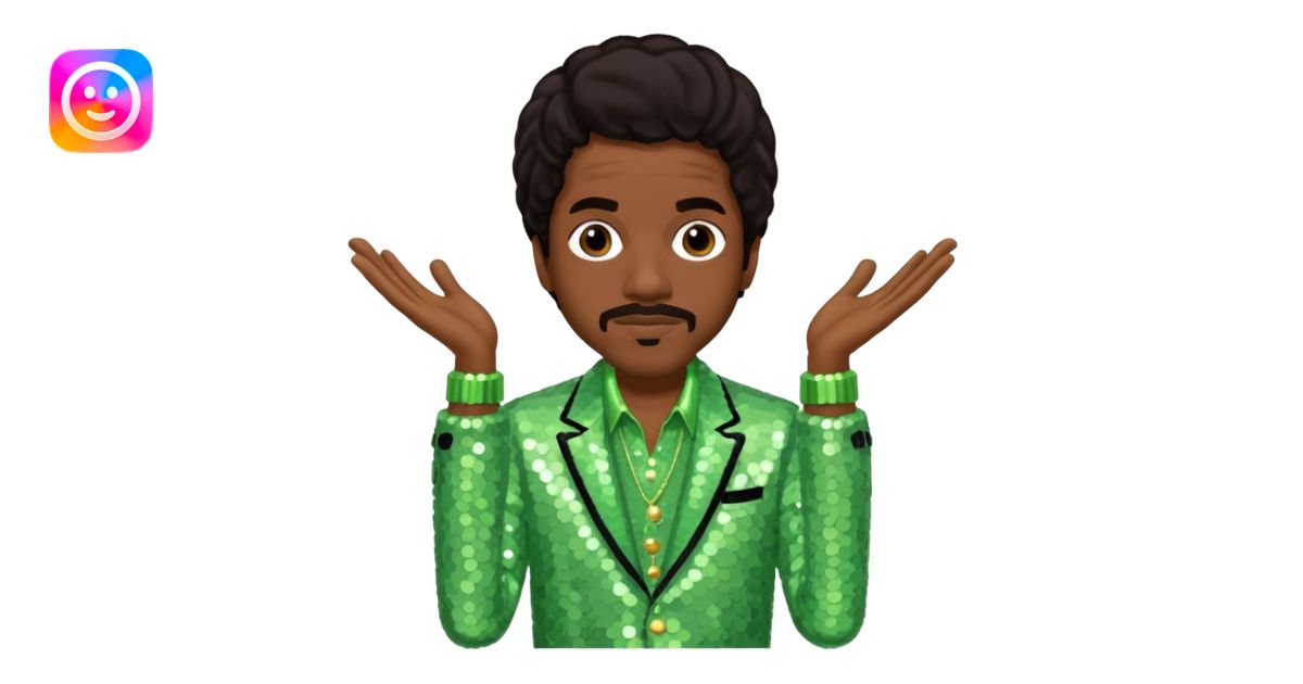 Andre 3000 from Outkast with dark brown hair, pale green sequin outfit ...