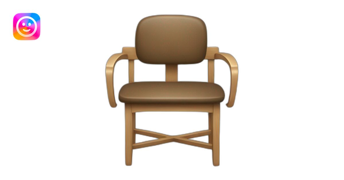 teacher's chair with arms and blackboard emoji | AI Emoji Generator
