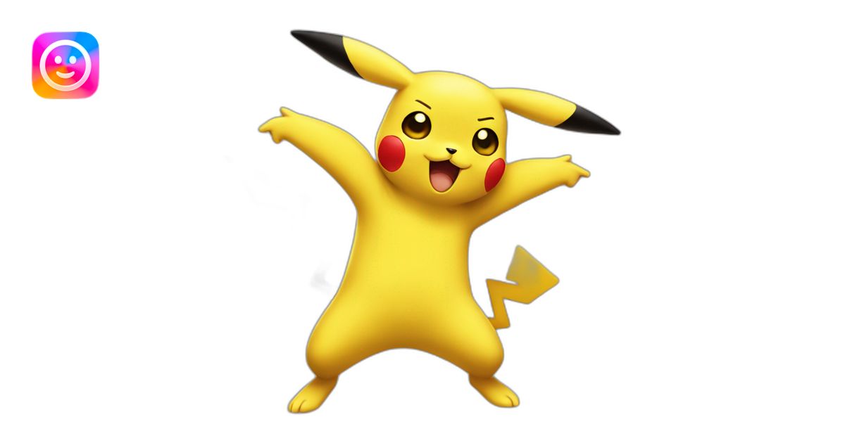 pikachu dabbing emoji | AI Emoji Generator