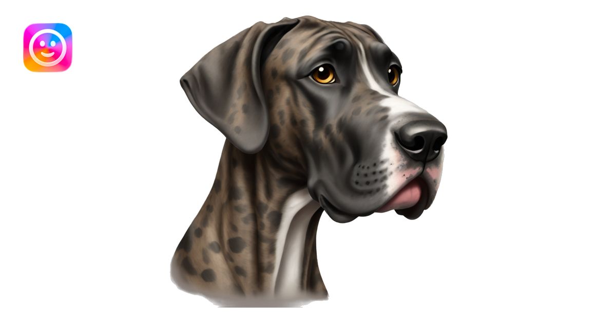 Brindle Great Dane emoji | AI Emoji Generator