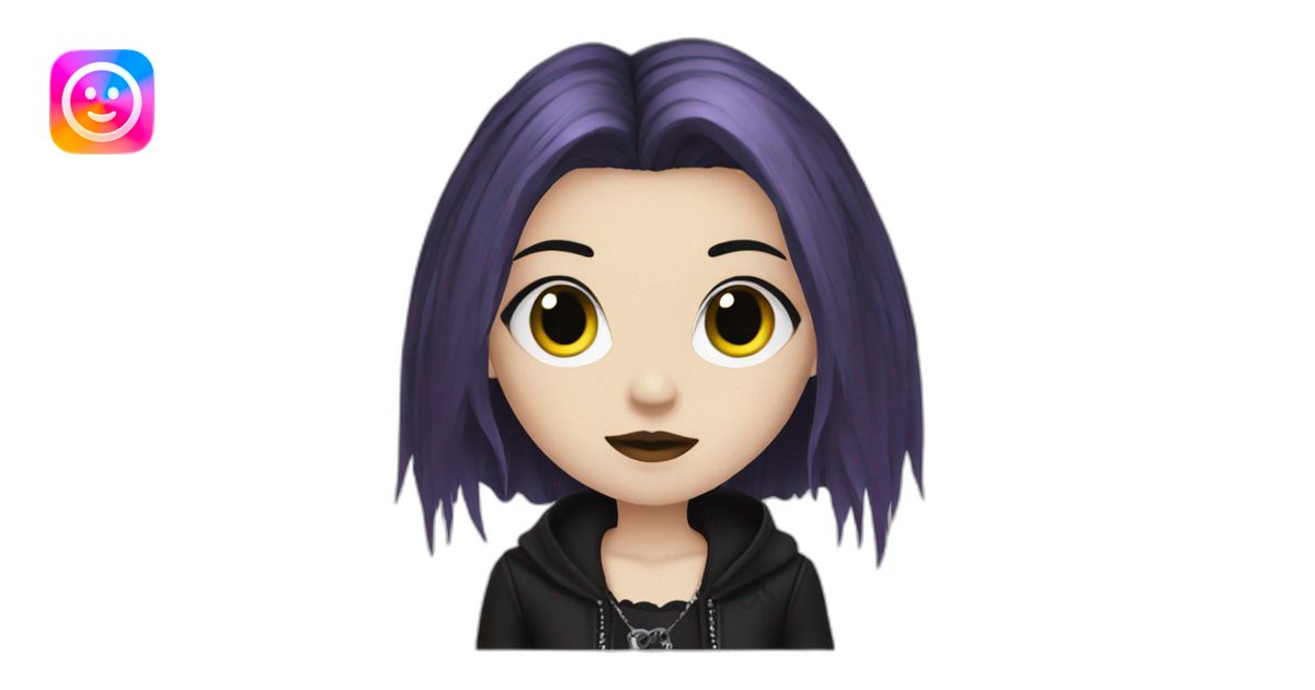 goth girl emoji | AI Emoji Generator