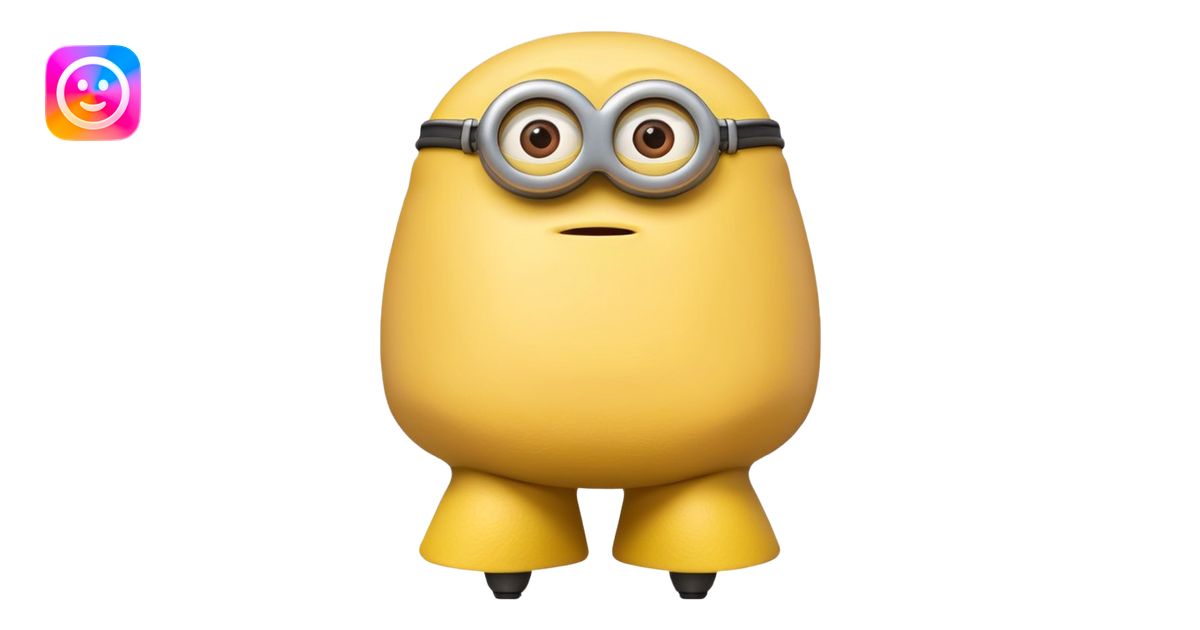 A yellow minion showing his butt cheeks, with his butt crack showing ...