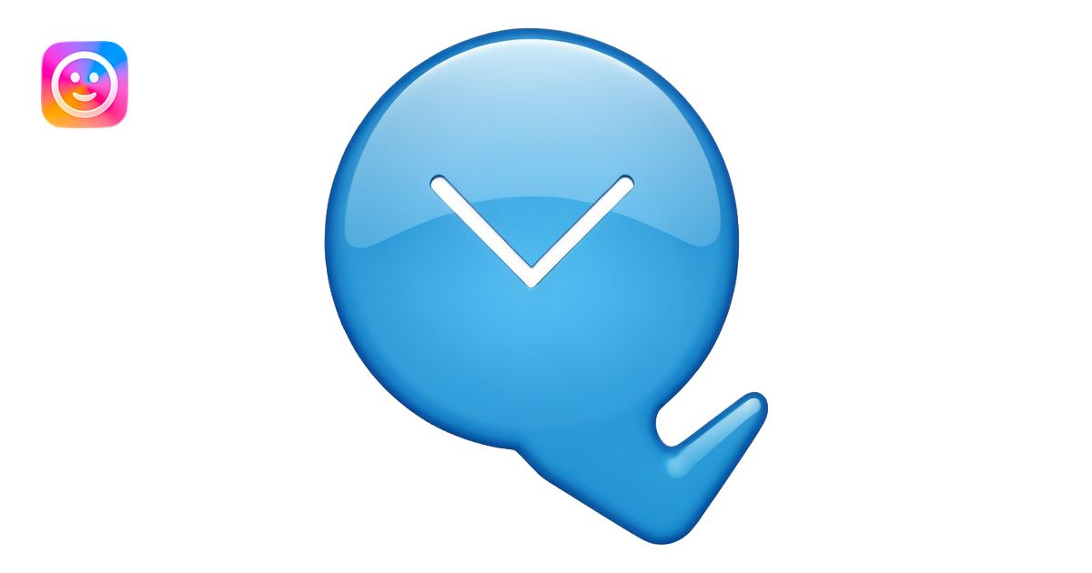 Blue virified mark tick emoji | AI Emoji Generator