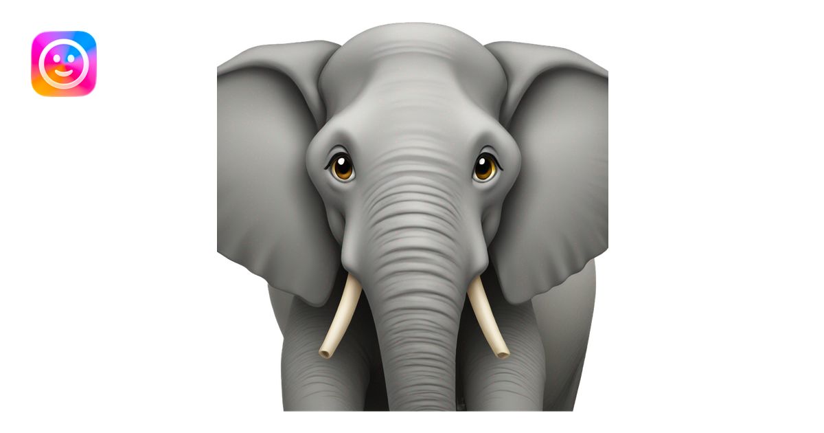 elephants behind emoji | AI Emoji Generator