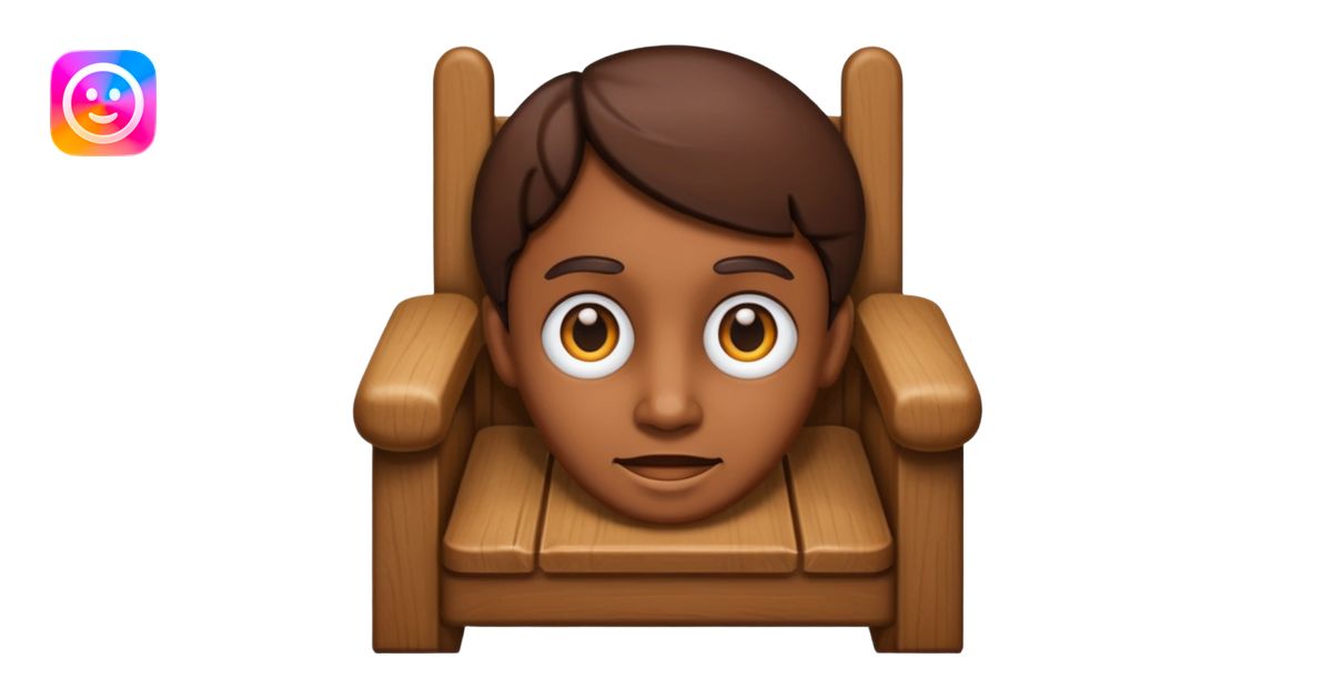 Face like a chair emoji | AI Emoji Generator