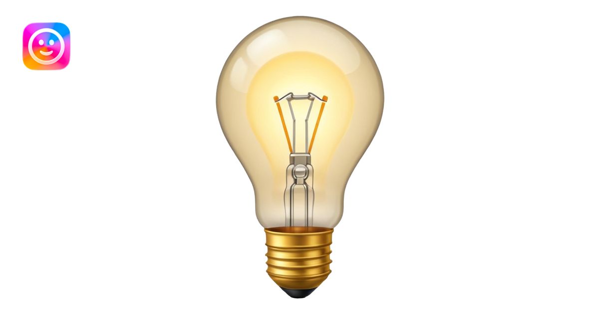 Light Bulb emoji | AI Emoji Generator