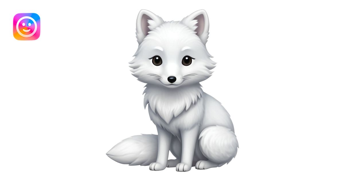 Hyper-realistic furry beautiful soft smooth elegant Arctic Fox, full ...