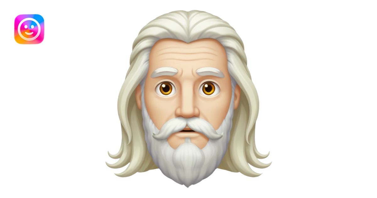 GOD OF WAR Zeus with white eyes white long hair and long white beard ...