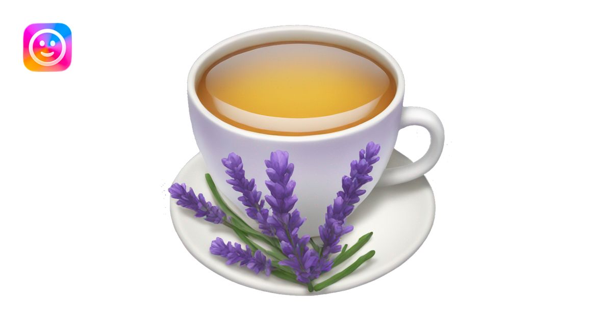 Lavender tea emoji | AI Emoji Generator