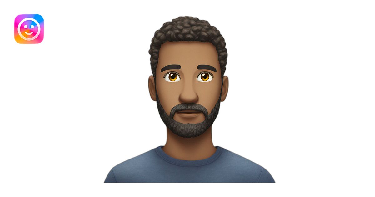 bearded guy posing outdoors emoji | AI Emoji Generator