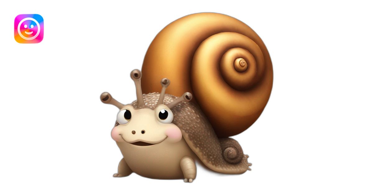 a snail and hedgehog hugging together emoji | AI Emoji Generator