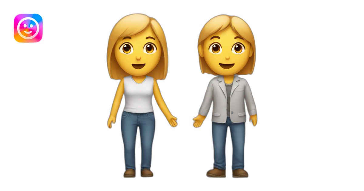 Two people talking emoji | AI Emoji Generator