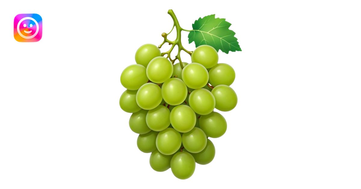ONE single grape, not a bunch of grapes emoji | AI Emoji Generator
