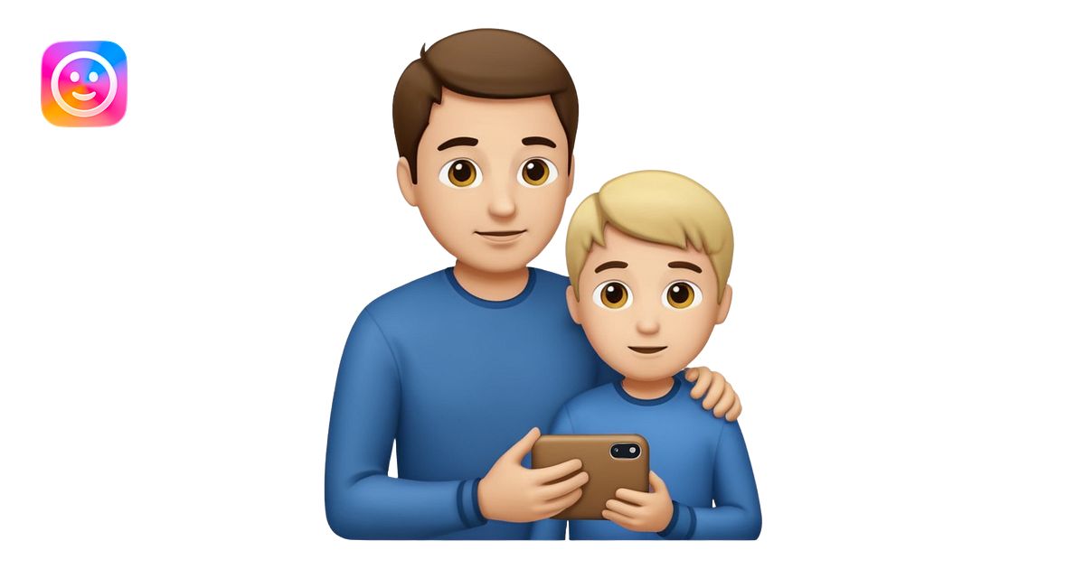 father and boy emoji | AI Emoji Generator