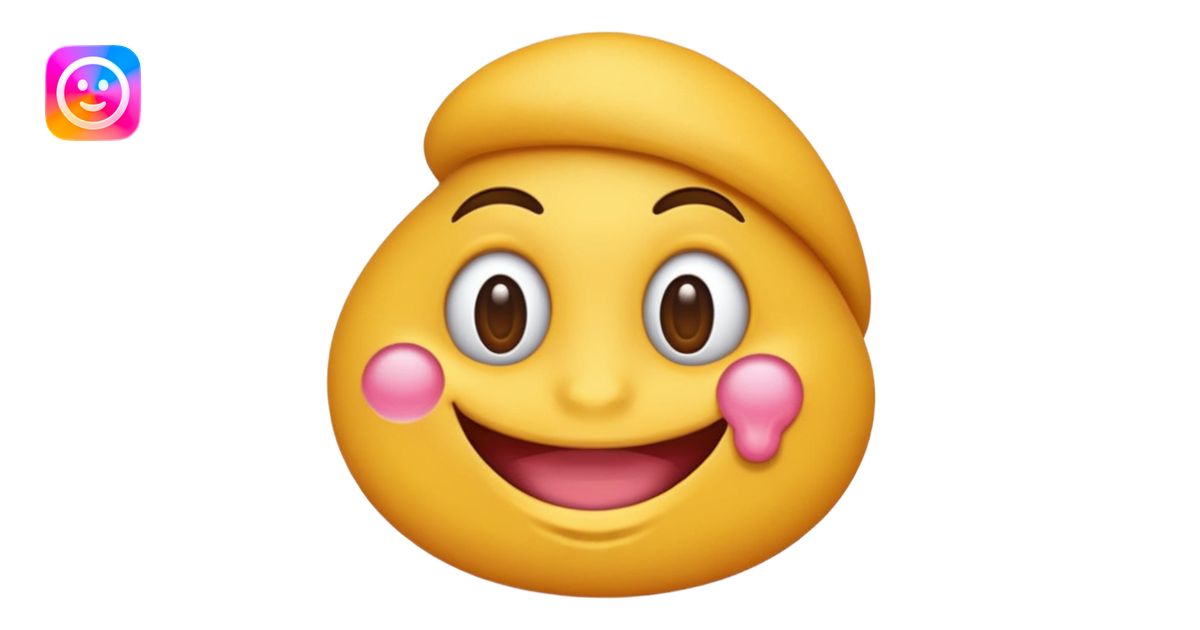 Emoji coqueto con una leve sonrisa y un dedo en la boca emoji | AI ...