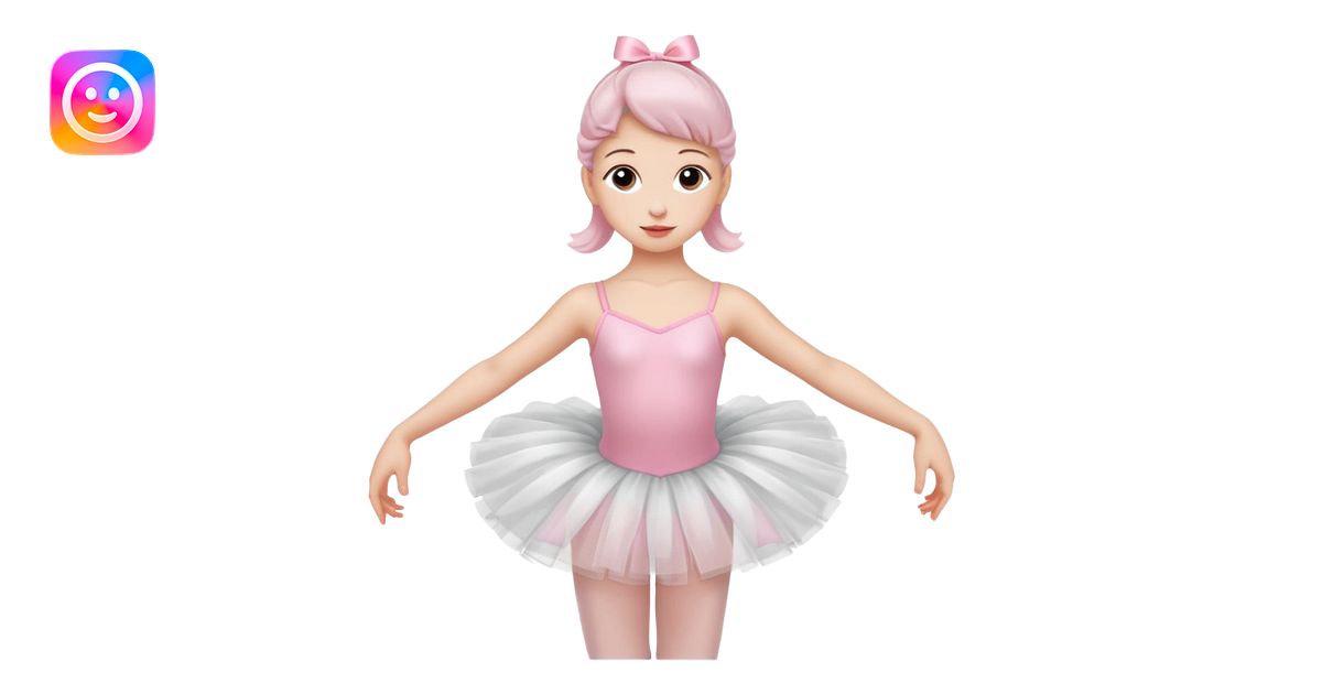 Pink ballet emoji | AI Emoji Generator