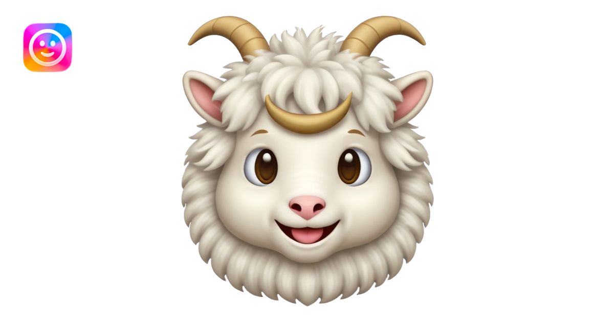 mohair goat emoji emoji | AI Emoji Generator