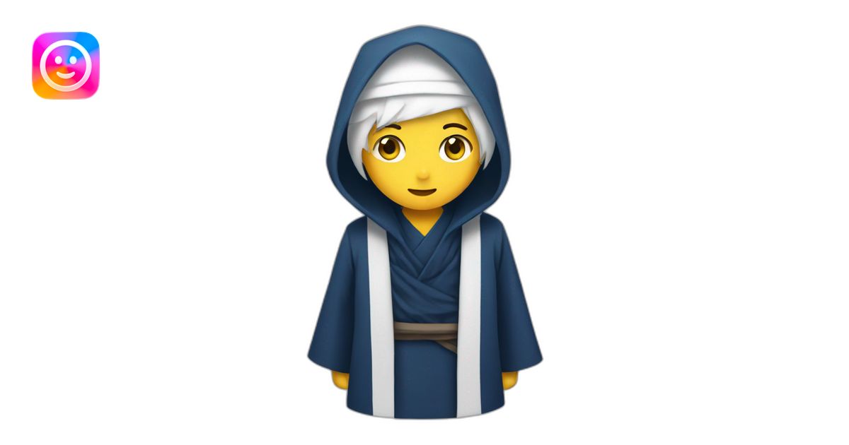 Minato using muslim wear emoji | AI Emoji Generator