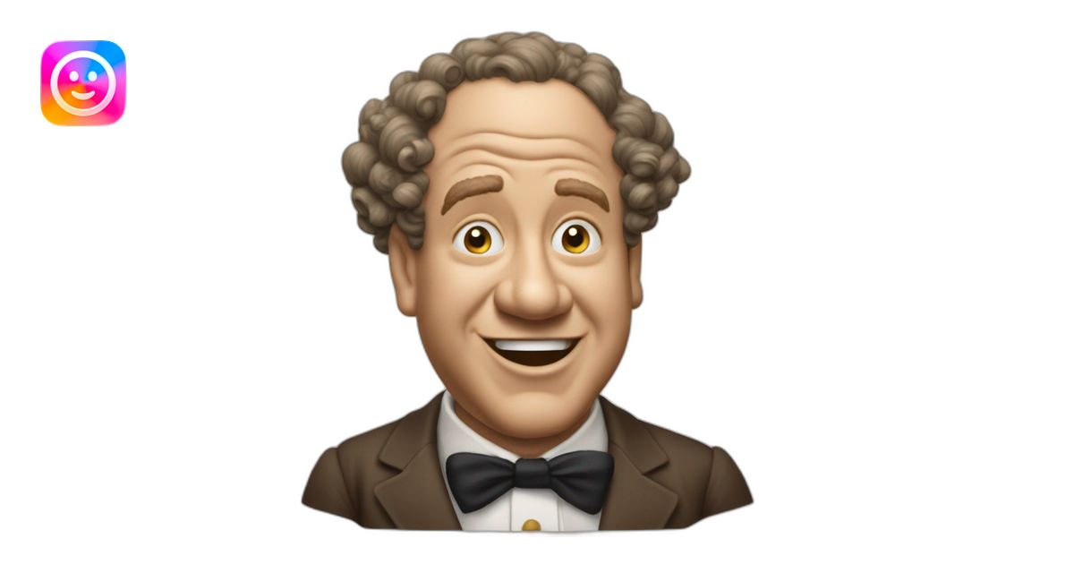 Curly joe of the three stooges emoji | AI Emoji Generator