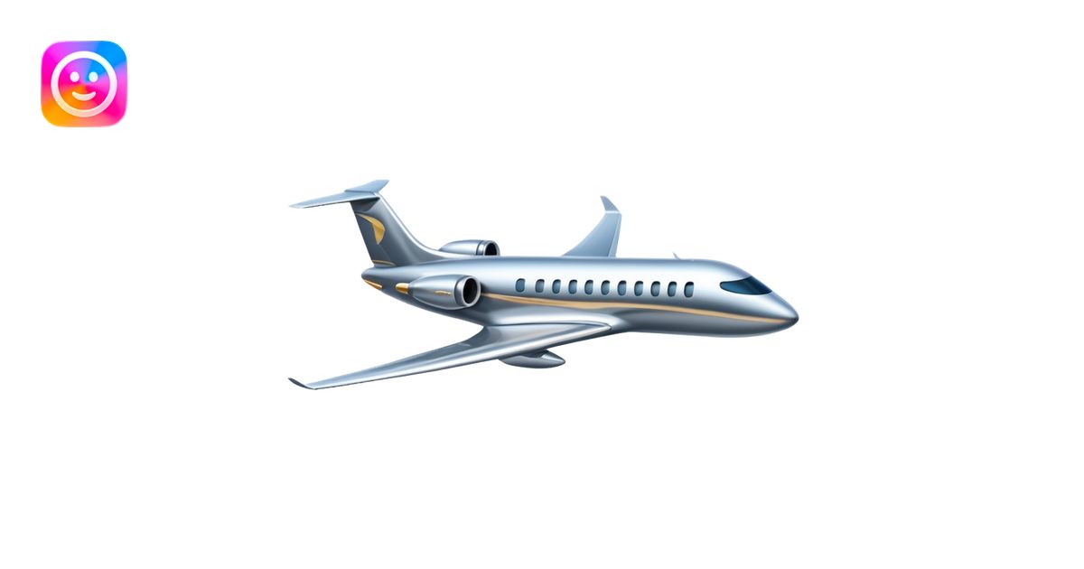 Luxury airplane emoji | AI Emoji Generator